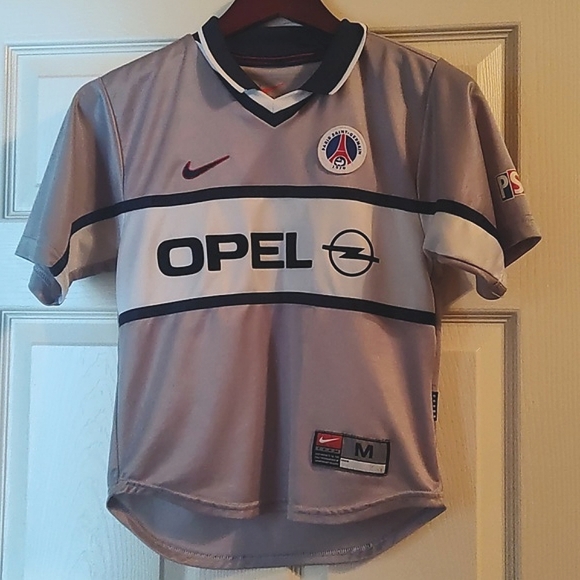 Nike | Tops | Authentic Vintage Classic Psg Opel Jersey Ladies Xs Child ...
